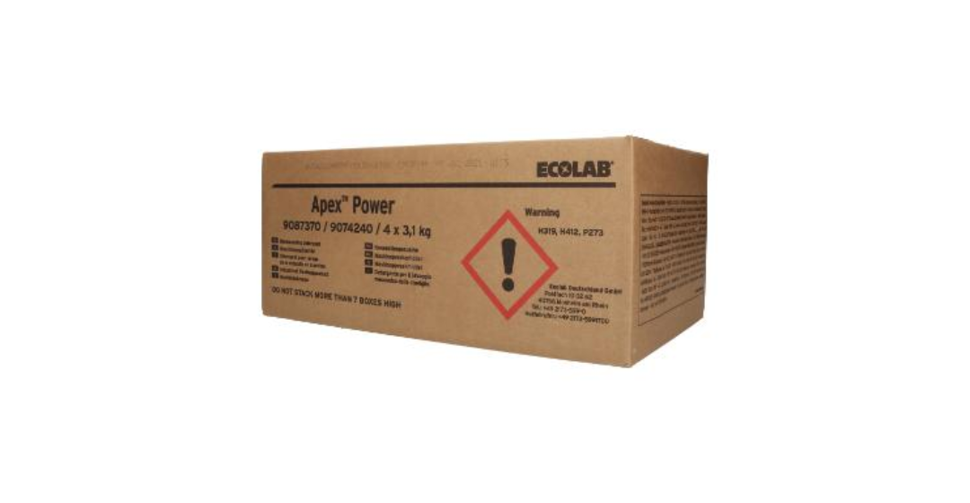 Ecolab Apex Power | Vaatwasmiddel | 4 x 3,1 kg | PureHygiene.nl