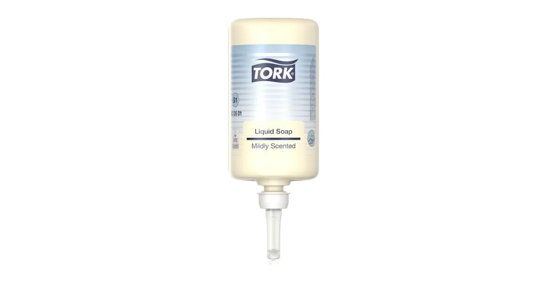 Tork 420501 Vloeibare Zeep Mild Geparfumeerd S1 6x1 liter - PureHygiene.nl