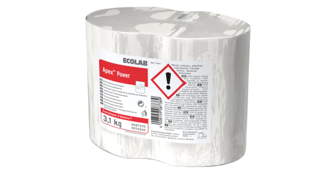 Ecolab Apex Power Vaatwasmiddel 4 x 3,1 kg | PureHygiene.nl
