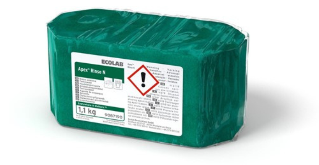 Ecolab Apex Rinse N Naglansmiddel 2 x 1,1 kg | PureHygiene.nl